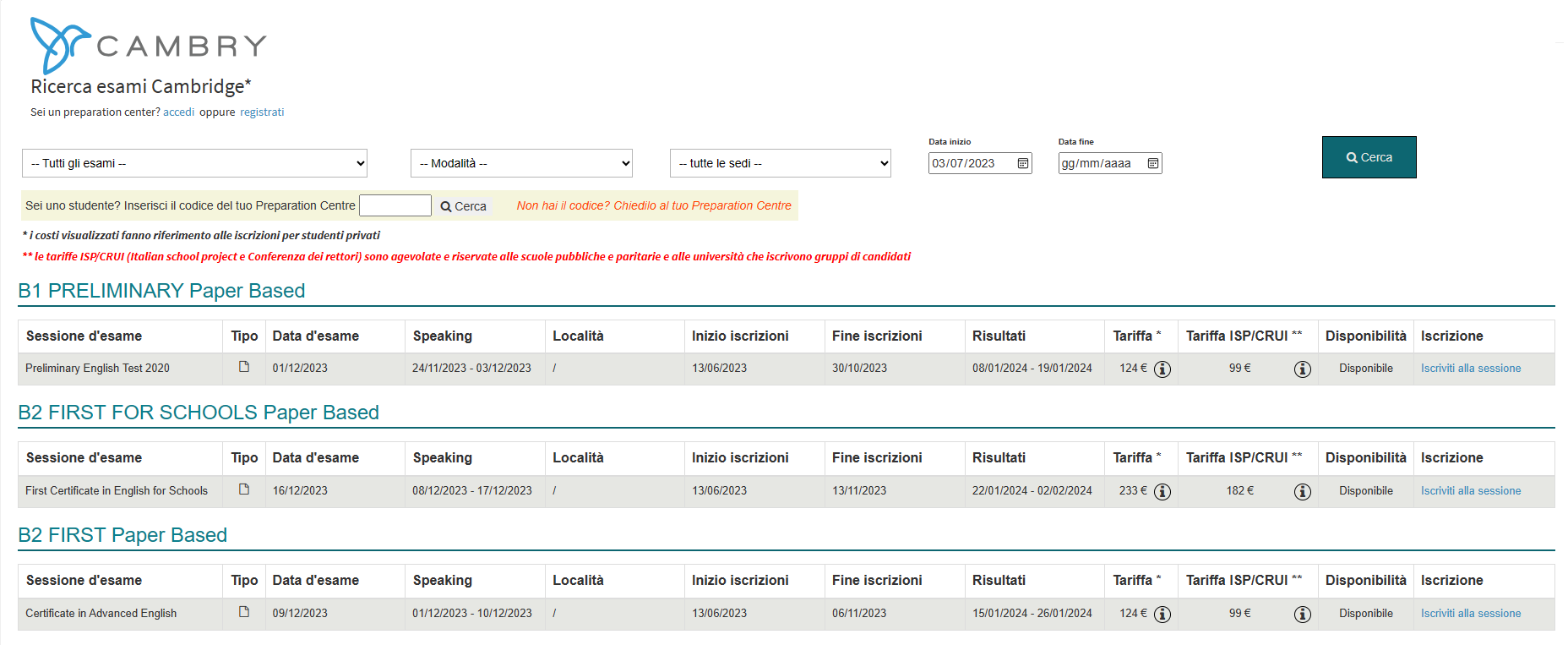 Cambry - ScuolaSemplice